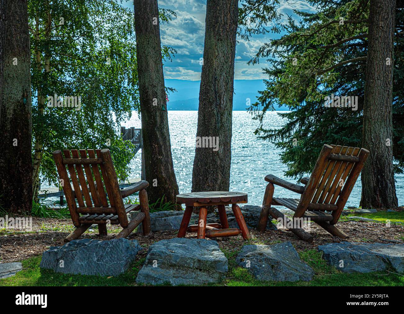 Flathead Lake Views Stock Photo - Alamy