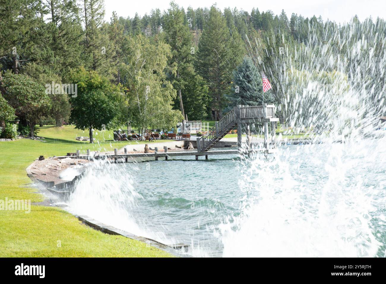 Flathead Lake Views Stock Photo - Alamy