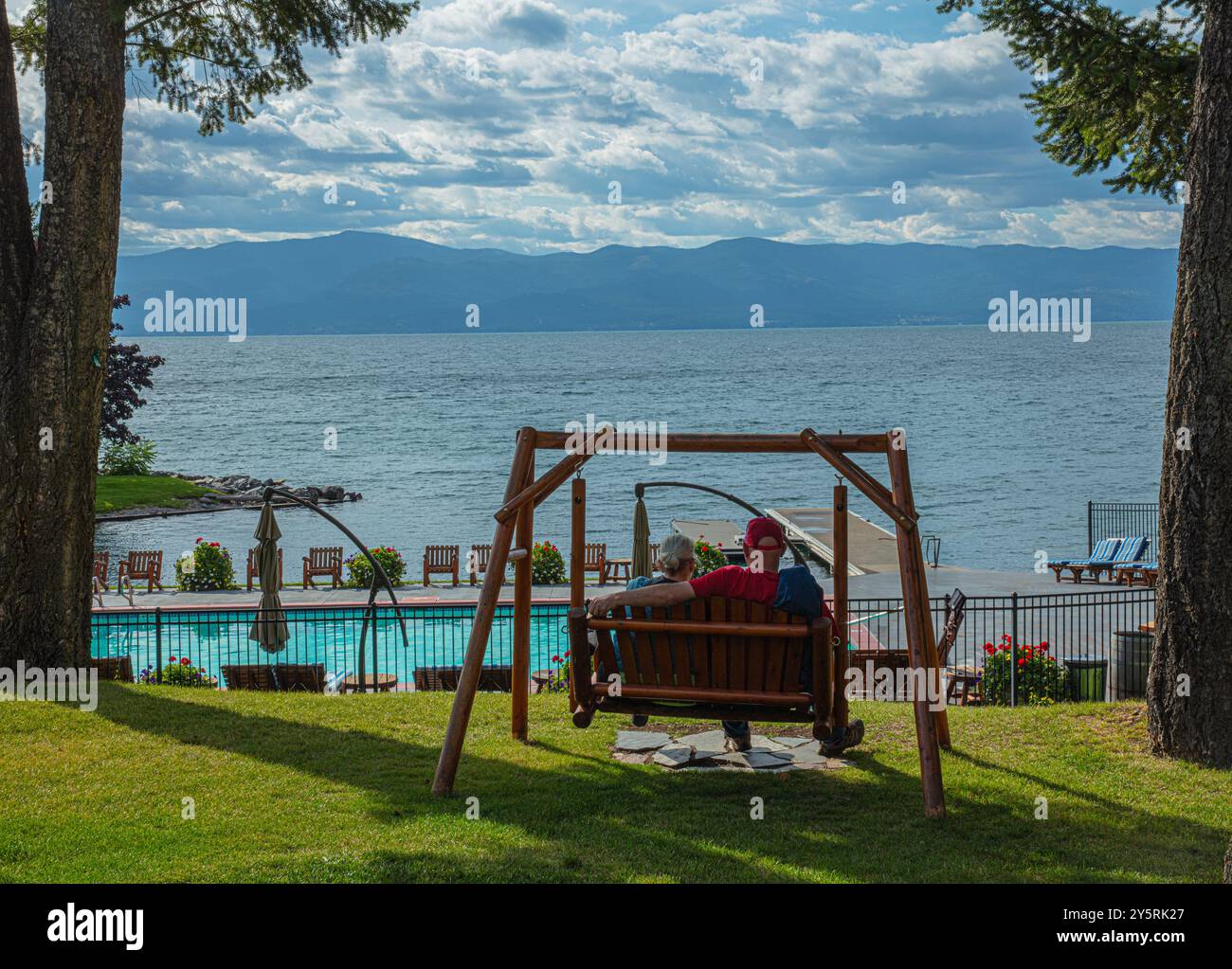 Flathead Lake Montana Stock Photo - Alamy