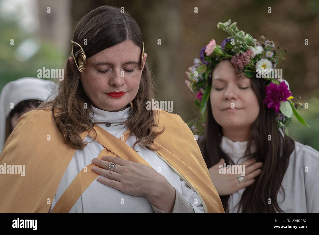London, UK. 22nd September, 2024. British Druid Order celebrates Autumn ...