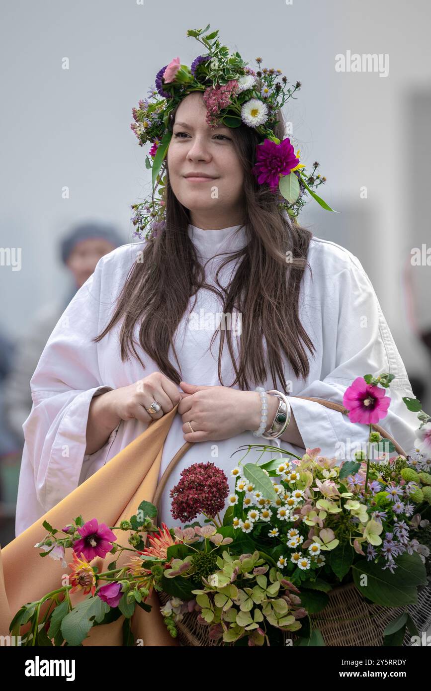 London, UK. 22nd September, 2024. British Druid Order celebrates Autumn ...