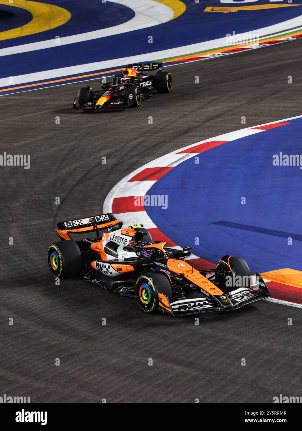 04 NORRIS Lando (gbr), McLaren F1 Team MCL38, action 01 VERSTAPPEN Max (nld), Red Bull Racing ...