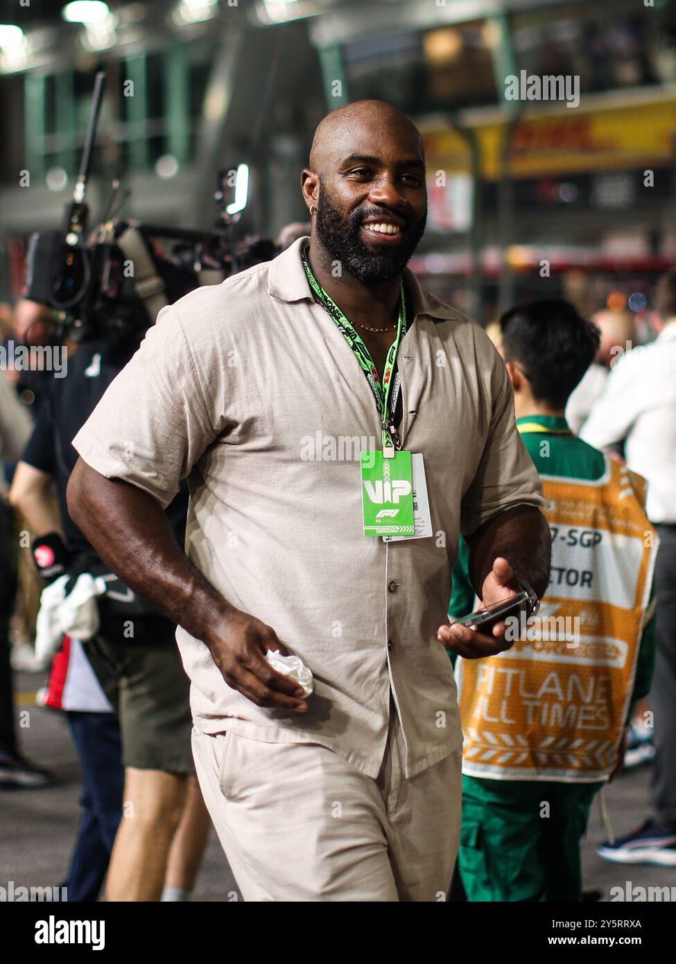 Teddy Pierre-Marie Riner is a French judoka portrait during the Formula ...