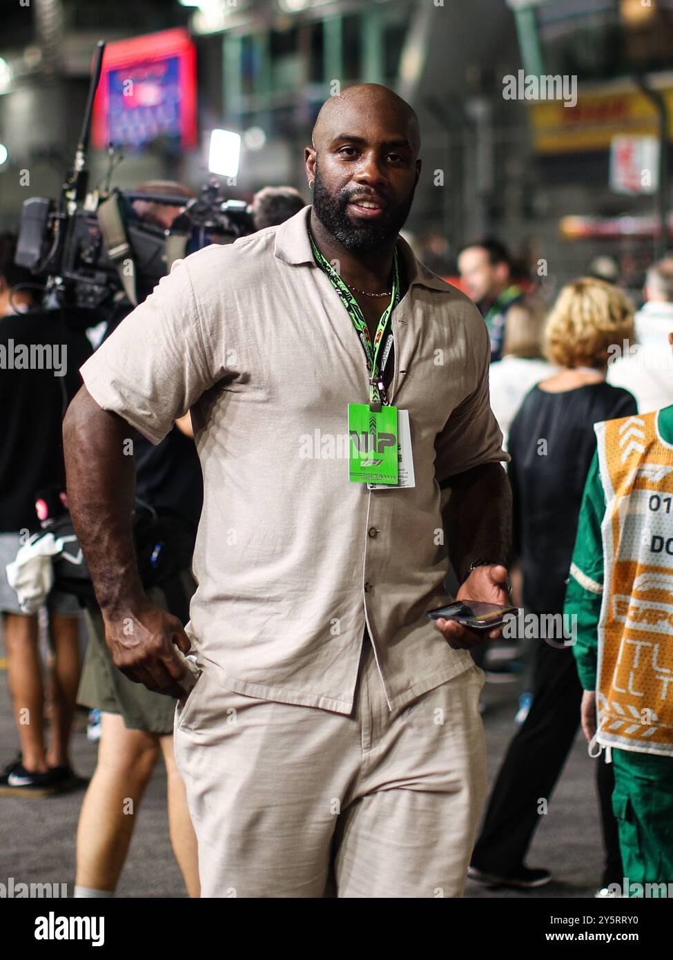 Teddy Pierre-Marie Riner is a French judoka portrait during the Formula ...