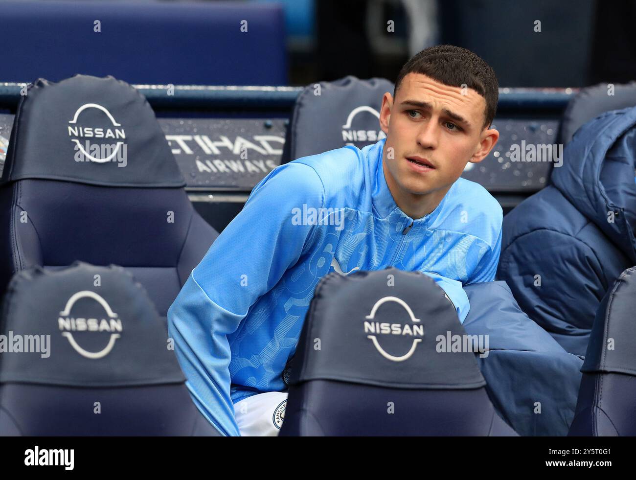 Etihad Stadium, Manchester, UK. 22nd Sep, 2024. Premier League Football ...