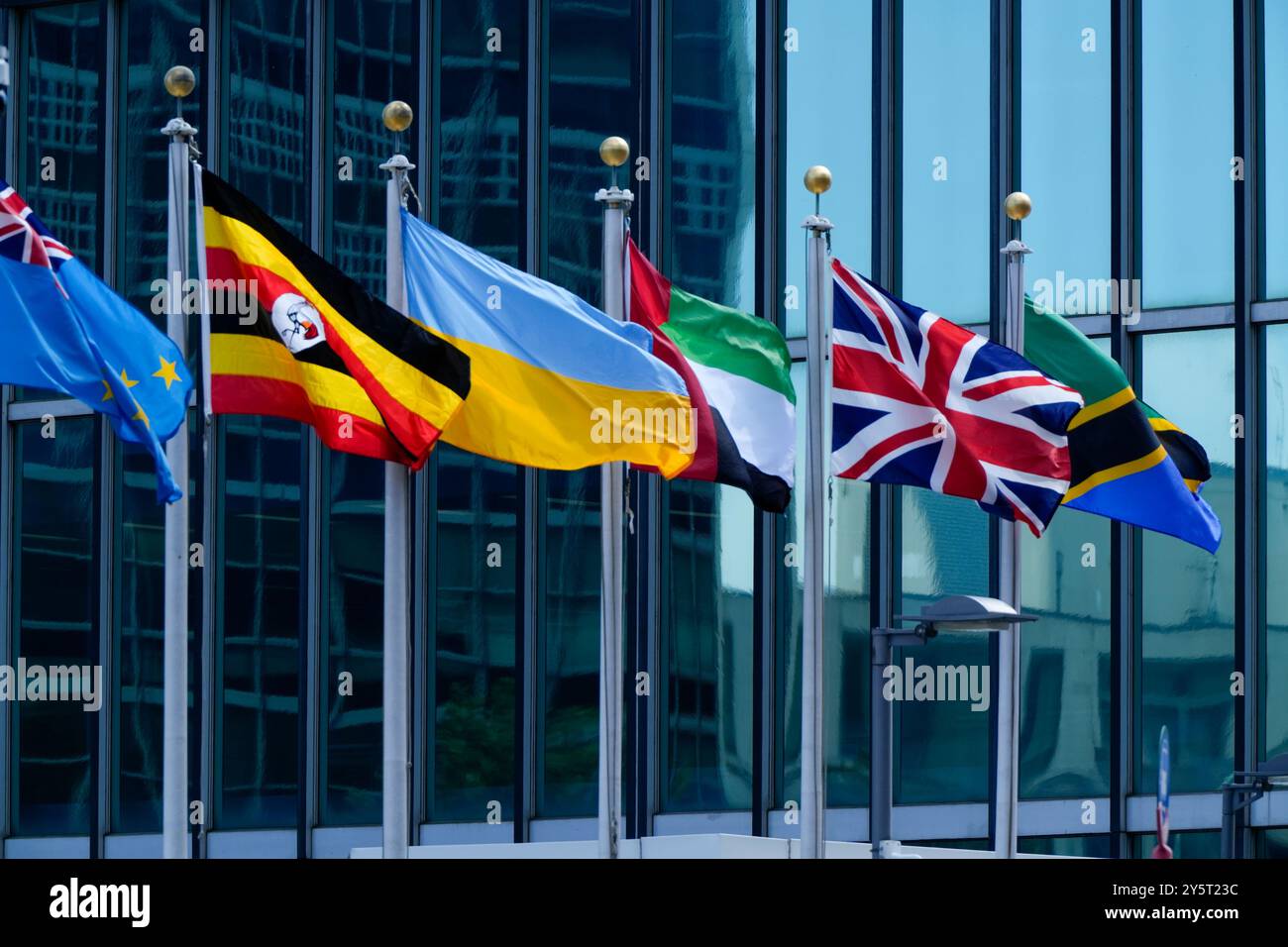 New York, USA. 9/22/24, New York, New York, United States Flags of ...