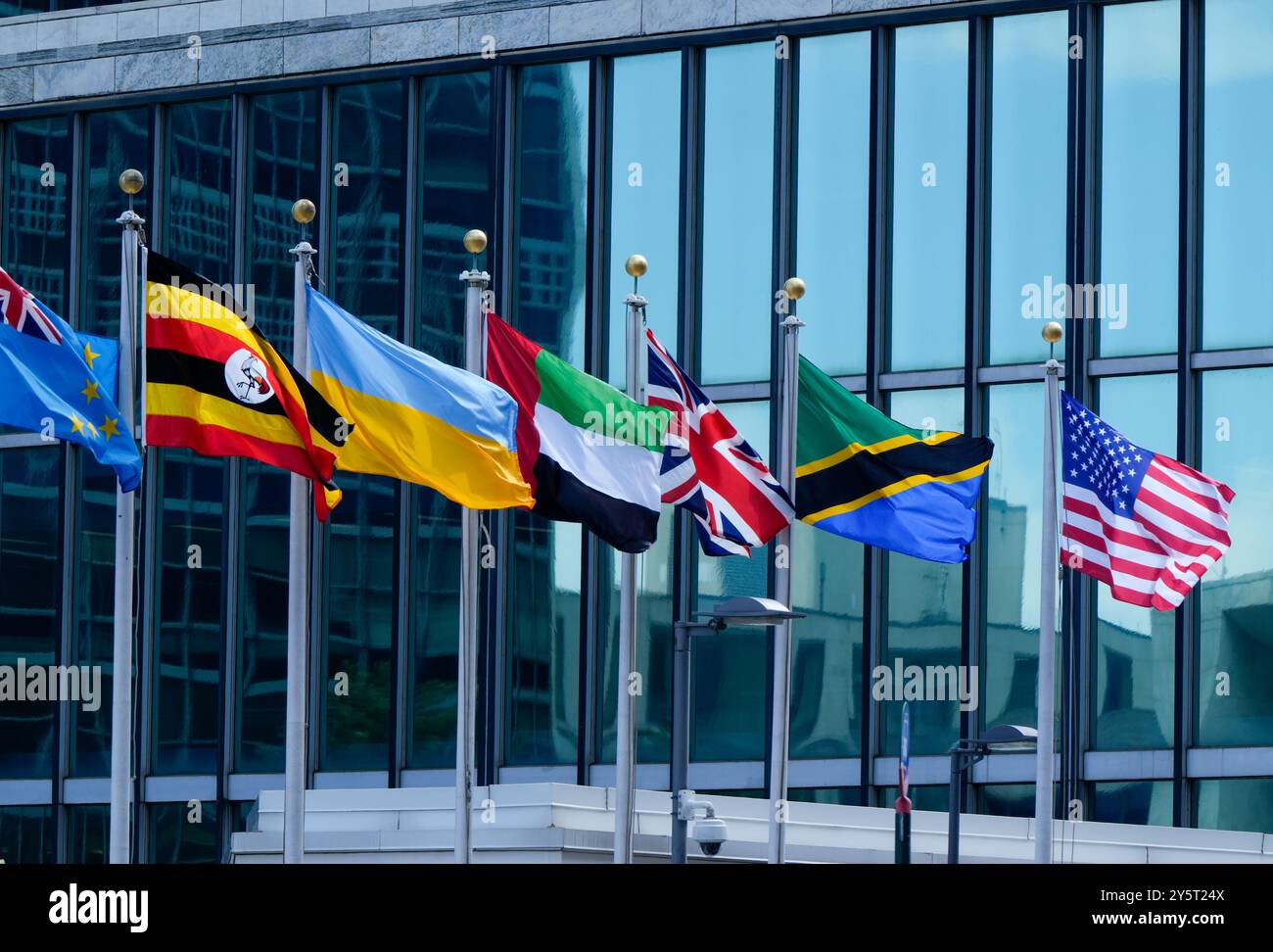 New York, USA. 9/22/24, New York, New York, United States Flags of ...