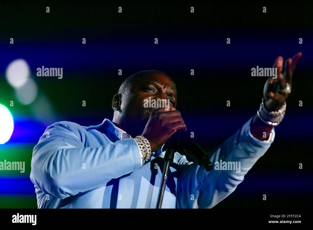RJ - RIO DE JANEIRO - 09/22/2024 - ROCK IN RIO 2024 - Akon performs on ...