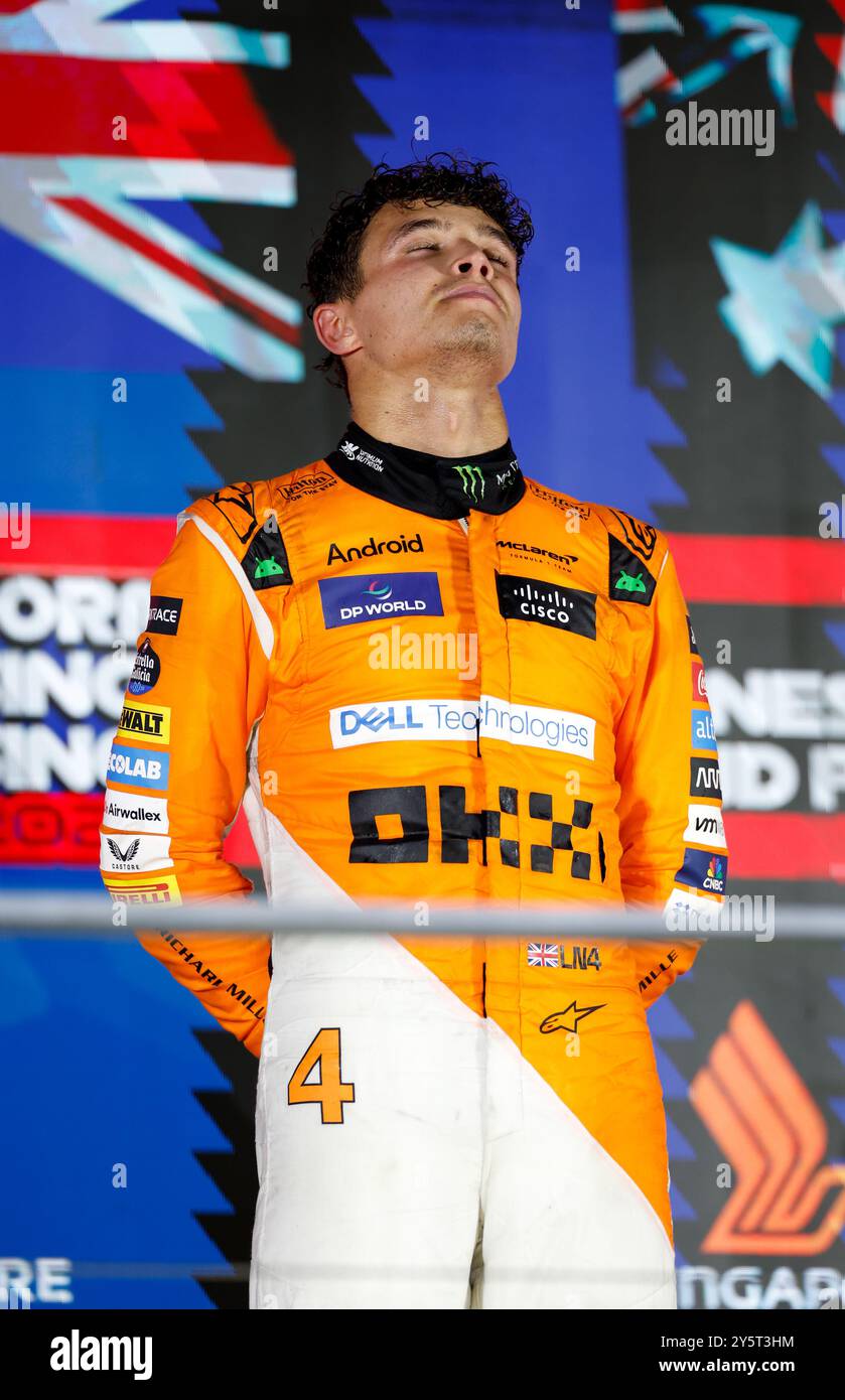 NORRIS Lando (gbr), McLaren F1 Team MCL38, portrait podium during the ...