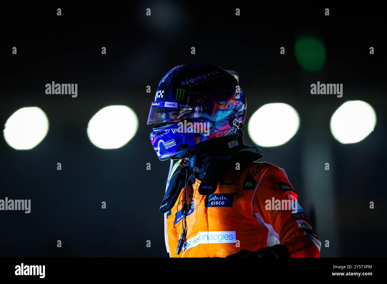 NORRIS Lando (gbr), McLaren F1 Team MCL38, portrait during the Formula 1 Singapore Grand Prix ...