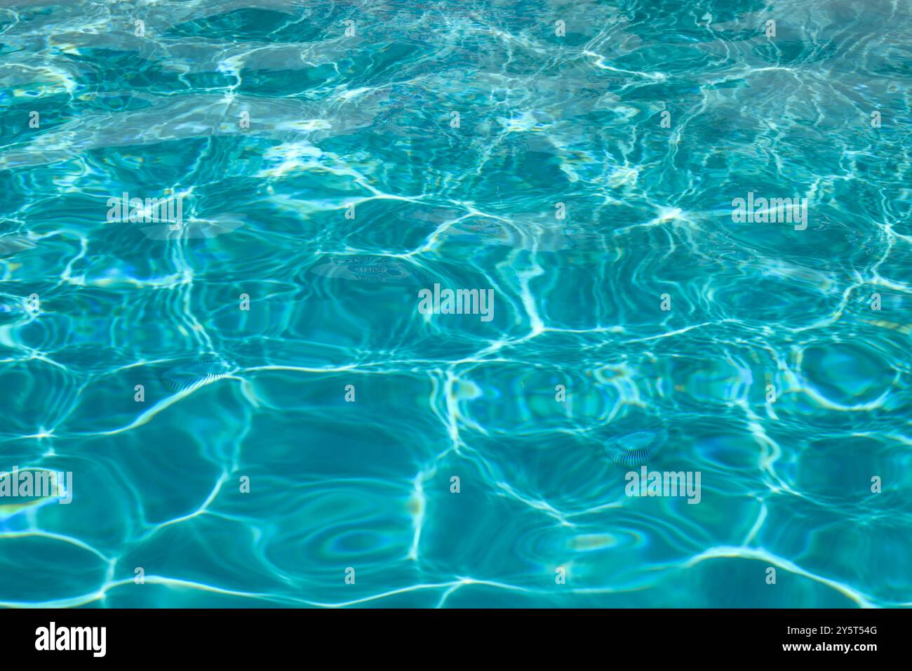 Surface of pool water. Blue sea water background texture. Water with ...