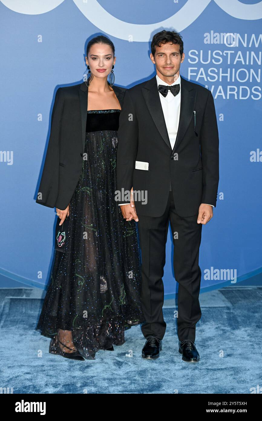 Milan, carpet of the CNMI Sustainable Fashion Awards 2024 at the Teatro ...