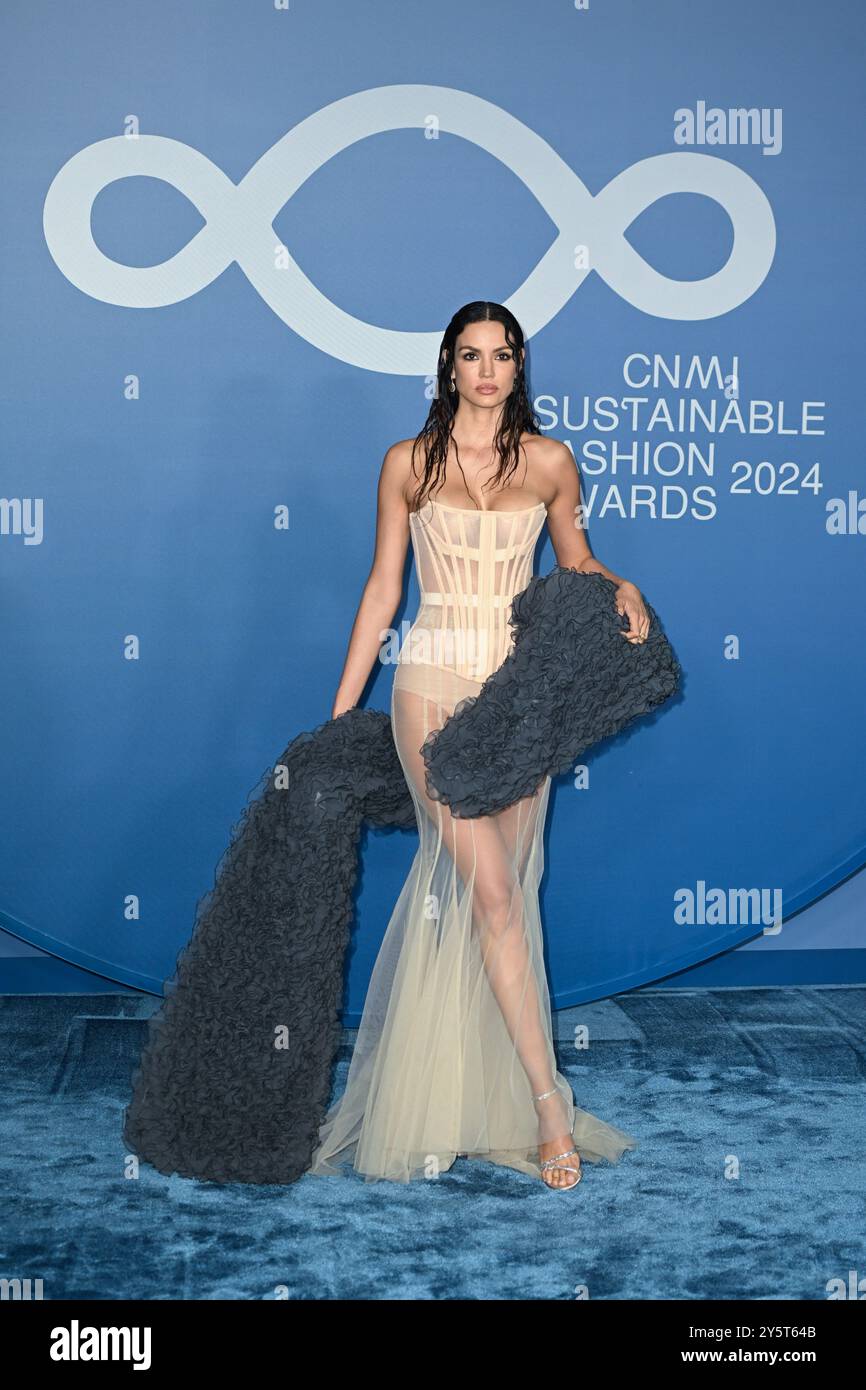 Milan, carpet of the CNMI Sustainable Fashion Awards 2024 at the Teatro alla Scala. In the photo ...