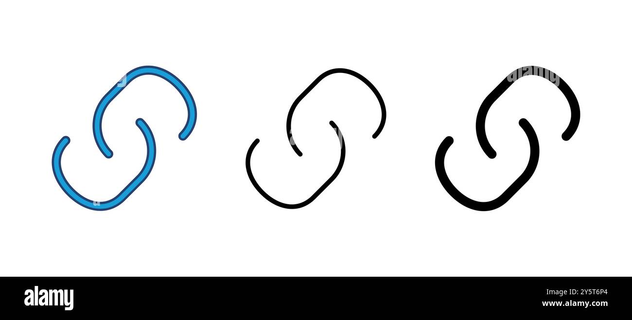 Link icon vector. Hyperlink chain symbol Stock Vector Image & Art - Alamy