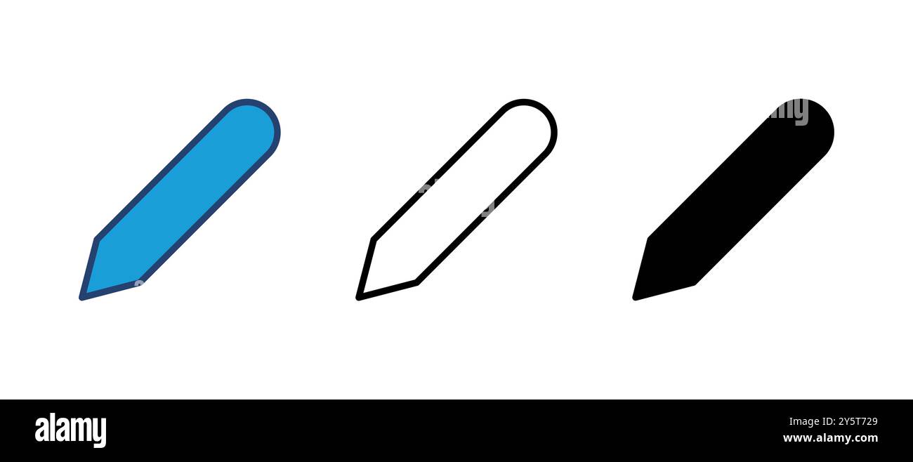 Pencil icon vector. pen symbol. edit icon vector Stock Vector Image ...