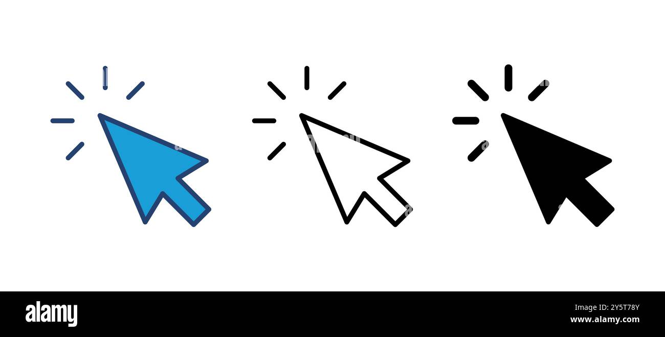 Click icon vector. pointer arrow icon. cursor icon vector Stock Vector ...