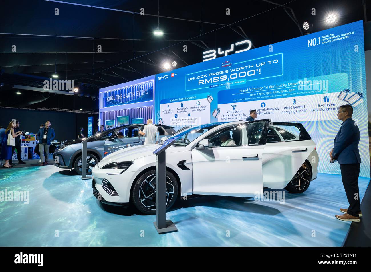 Kuala Lumpur, Malaysia - May 24,2024 : BYD Seal electric car displayed ...