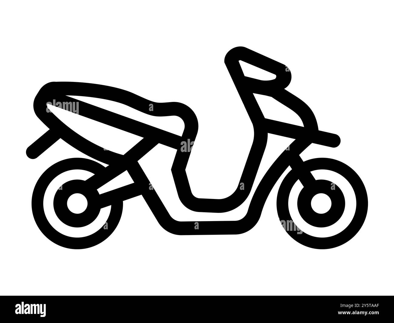 motorcycle scooter model matic vector cartoon icon outline simple Stock ...