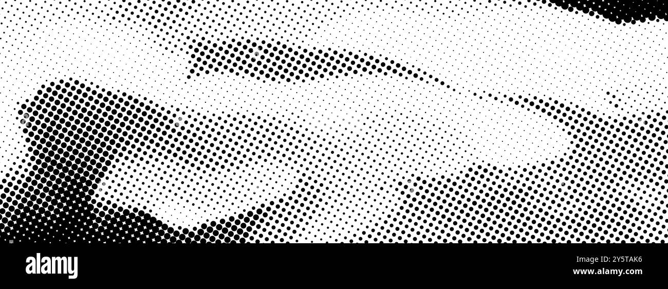 Grainy dotted distorted halftone texture. Messy pixel grain bitmap background. Distressed grunge ...