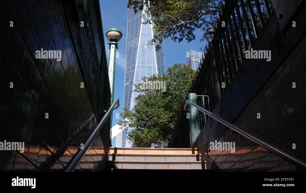 New york city wtc tower stairs hi-res stock photography and images - Alamy