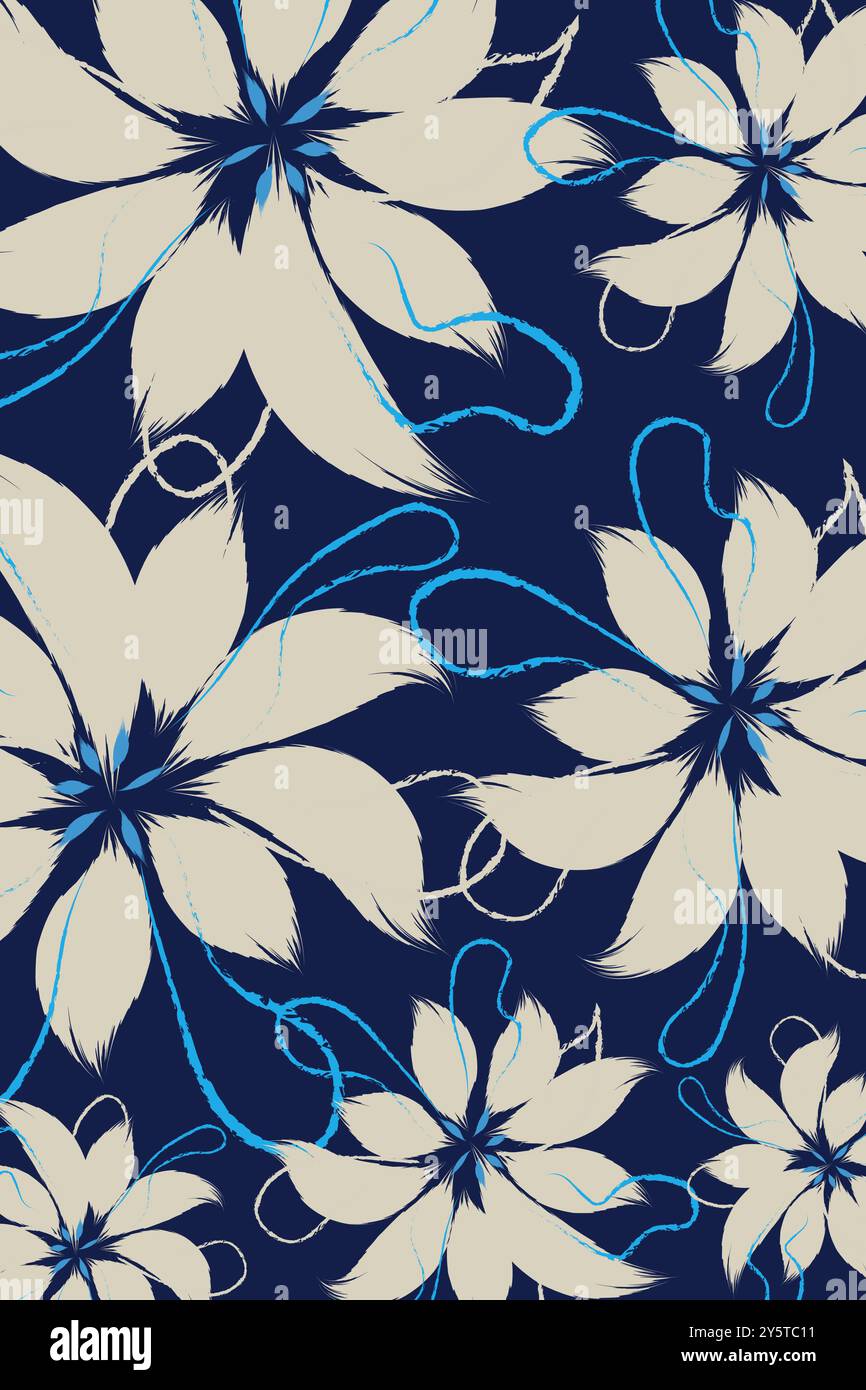 A handdrawing pattern design for clothes and fashion style in vector ...