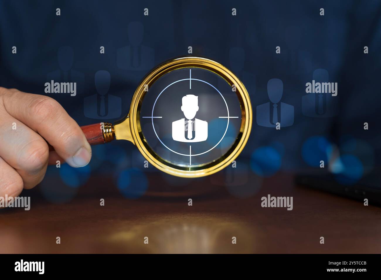 Human resource management (HR) concept. recruitment, leadership and ...