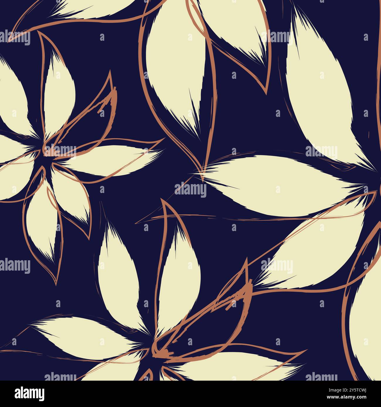 Brush draws patterns Stock Vector Images - Alamy