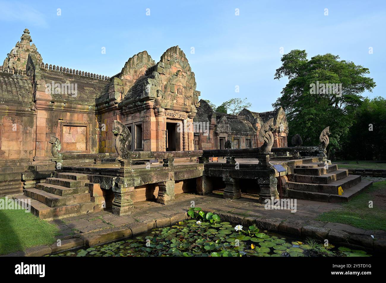 View of the second level Naga Bridge, arched gateway and galleries on ...