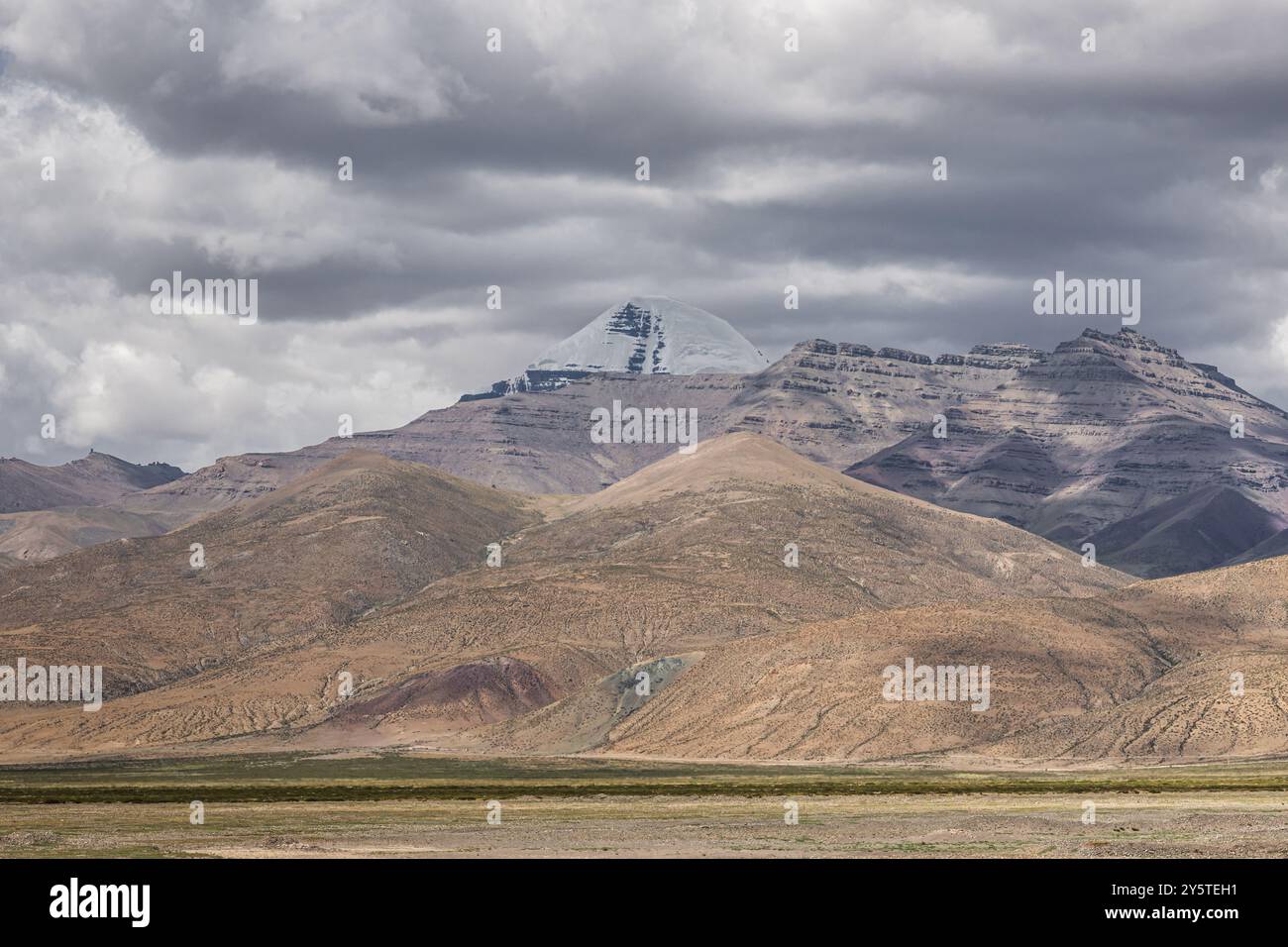 Mount Kailash, is a 6,638 m high peak in the Kailash Range, which forms ...