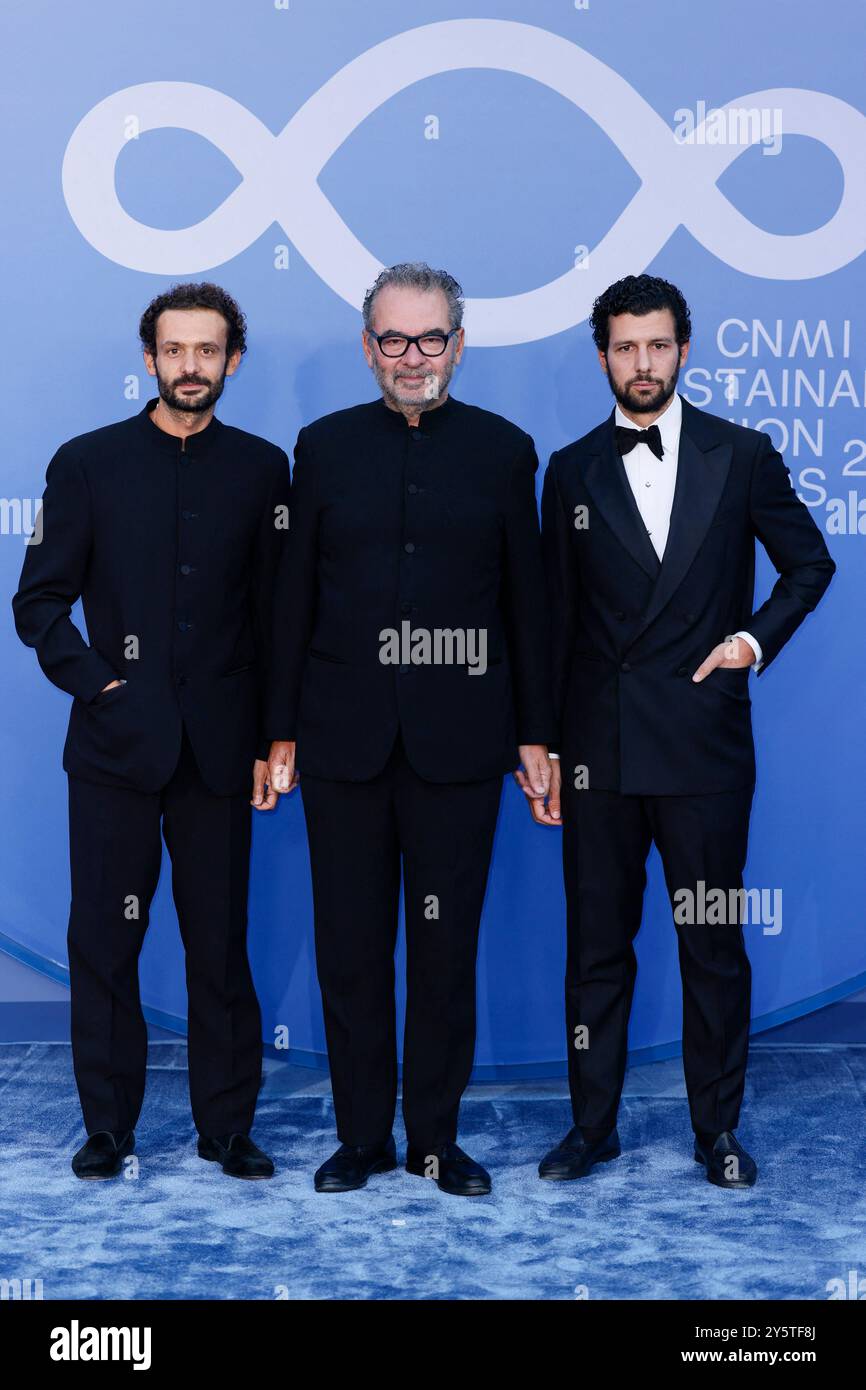 Pietro Ruffini, Remo Ruffini, Romeo Ruffini attend the CNMI Sustainable ...