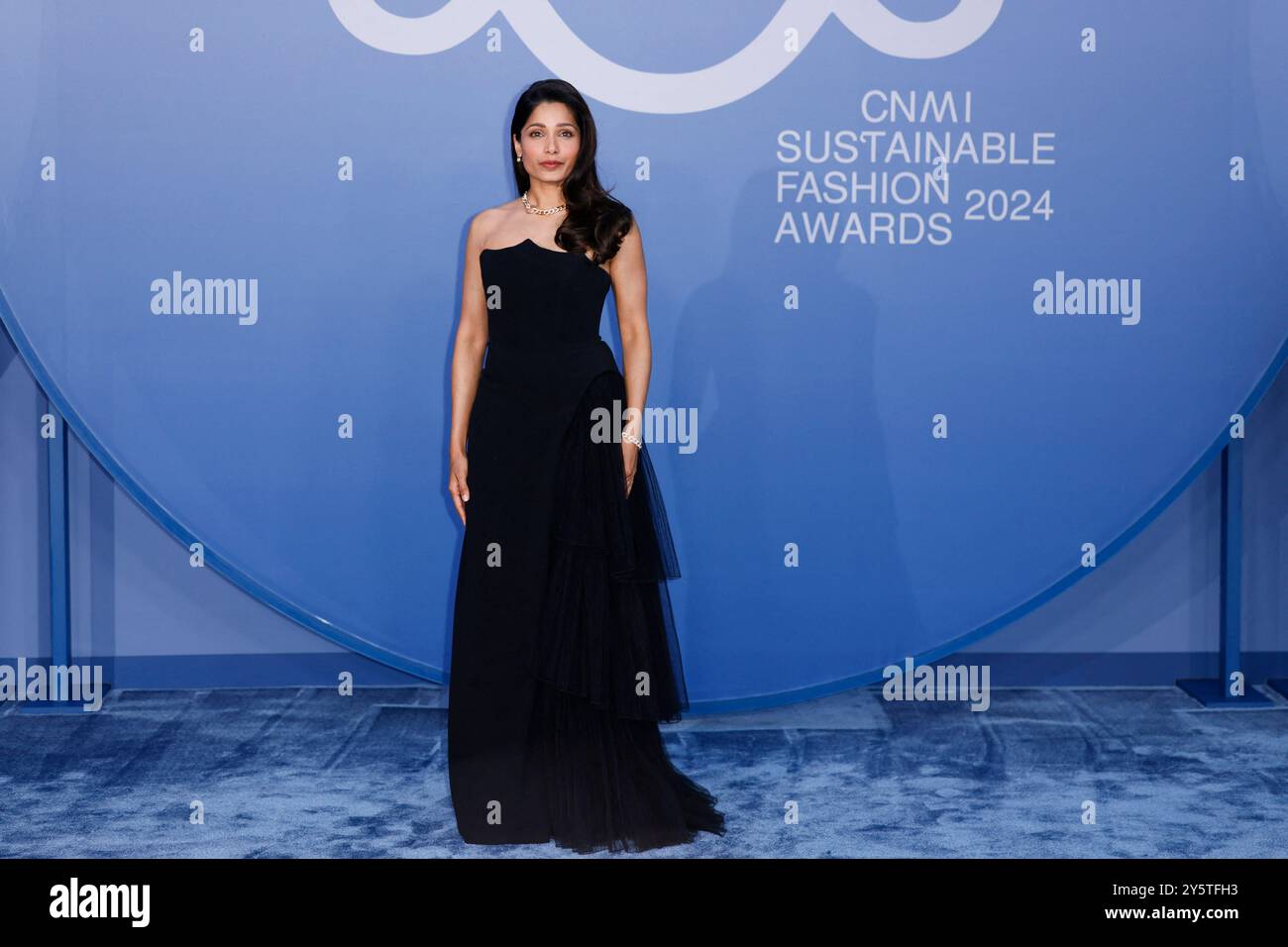 Freida Pinto attends the CNMI Sustainable Fashion Awards 2024 during ...
