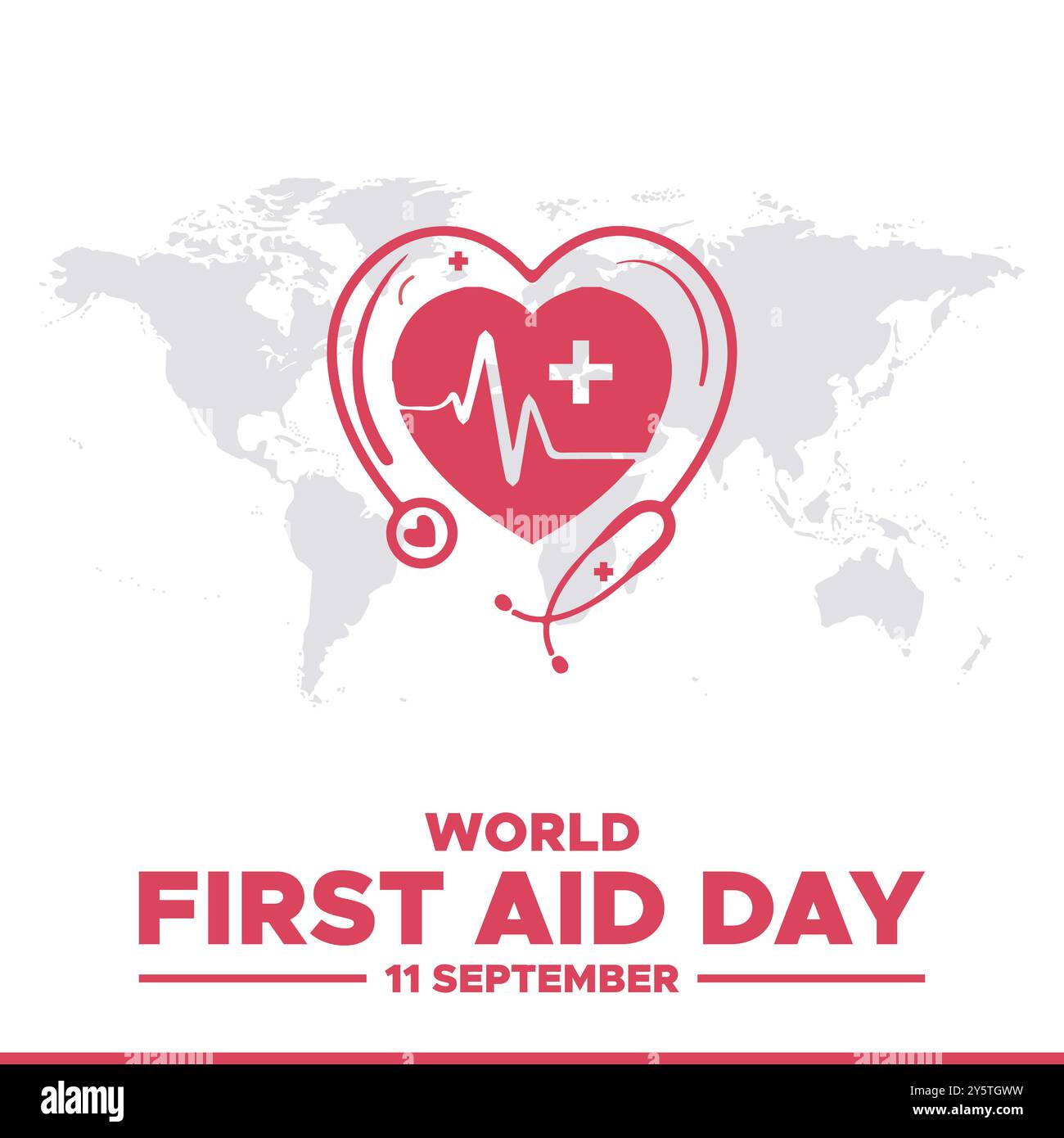World First Aid Day,11 September, First aid social media template ...