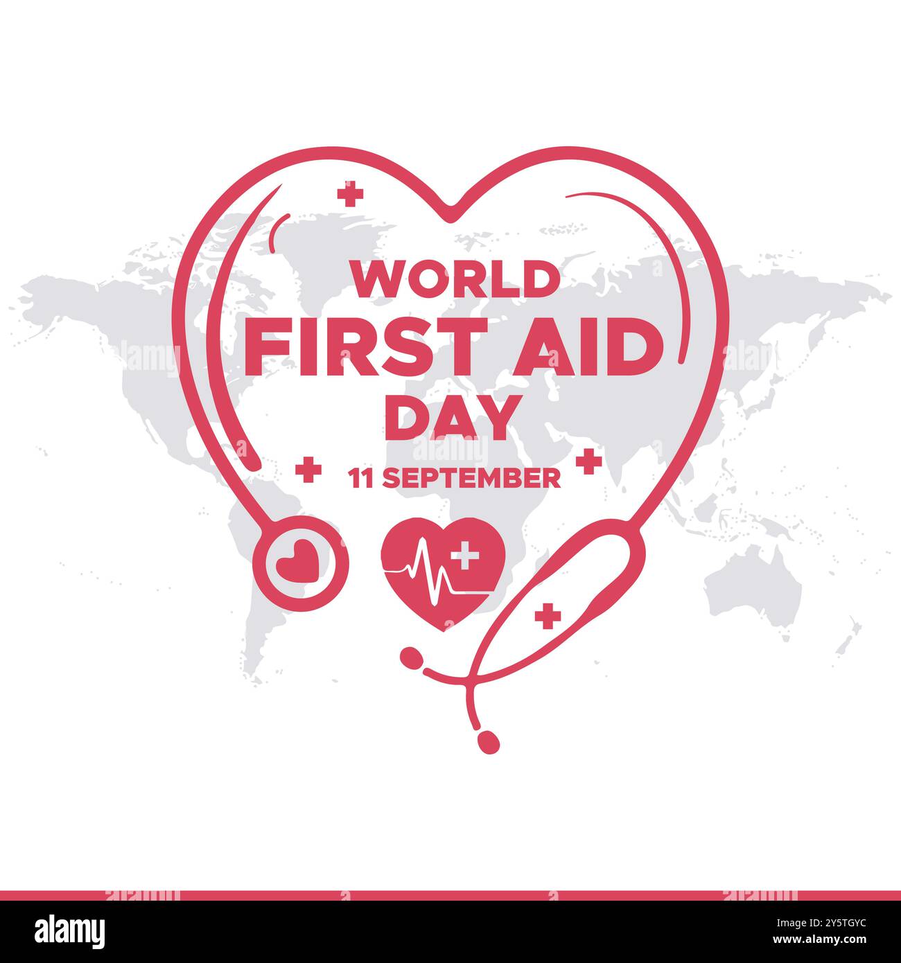 World First Aid Day,11 September, First aid social media template ...