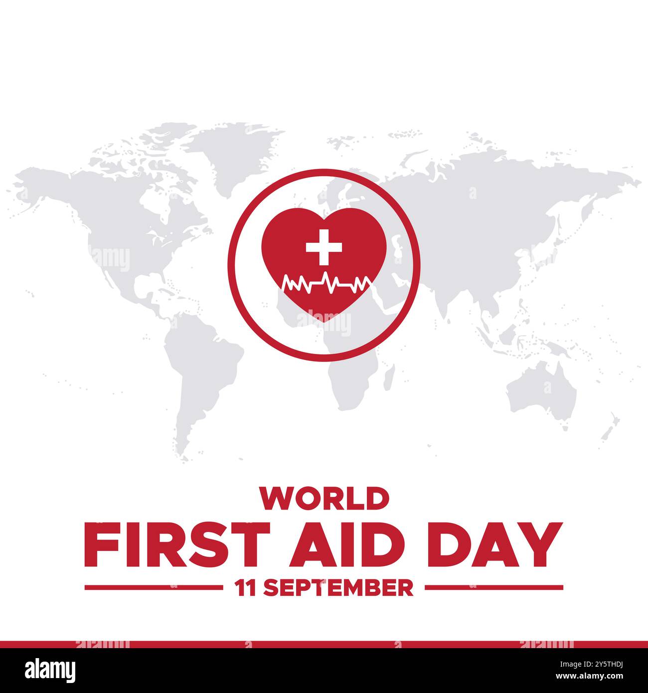 World First Aid Day,11 September, First aid social media template ...