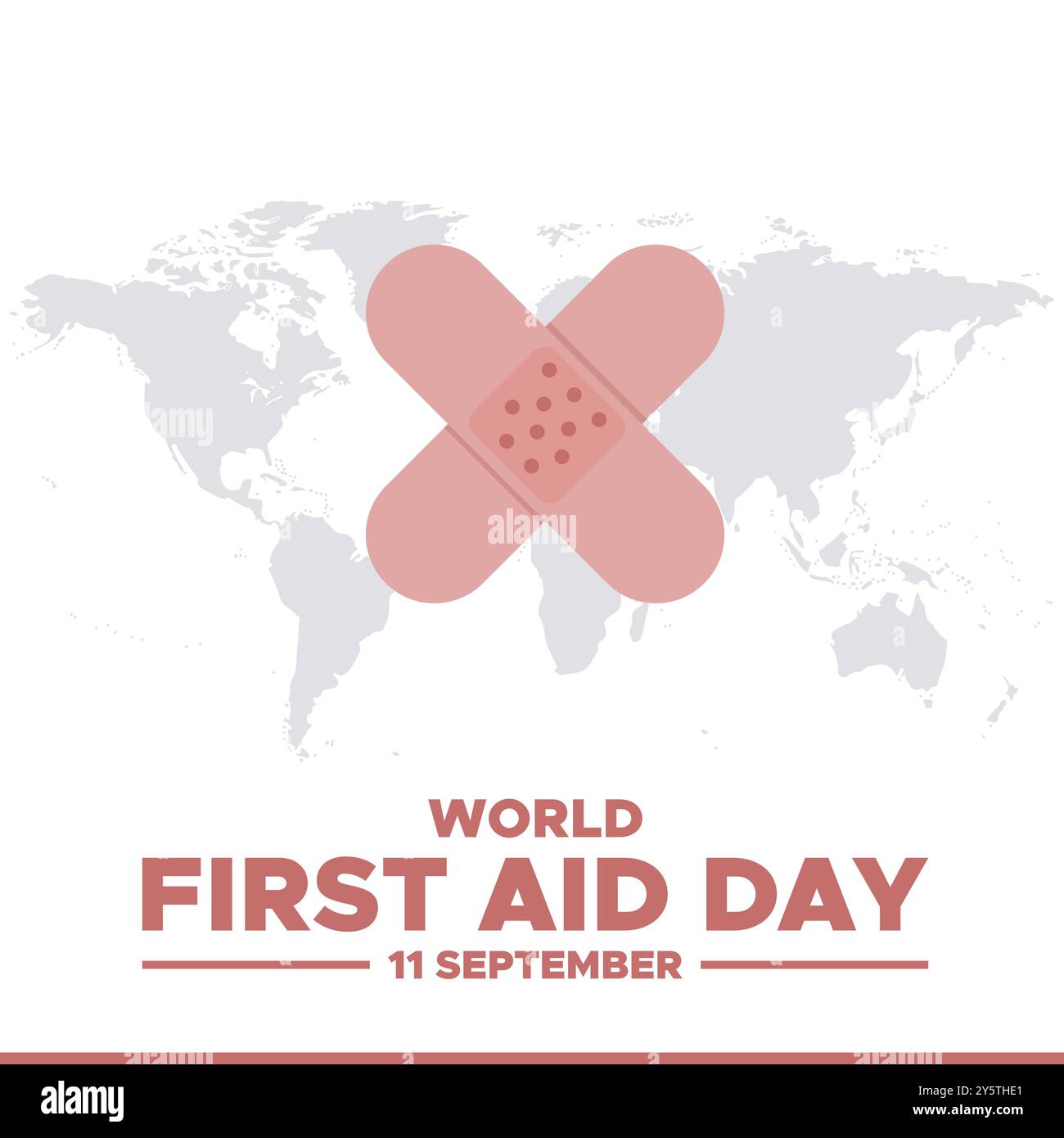 World First Aid Day,11 September, First aid social media template ...