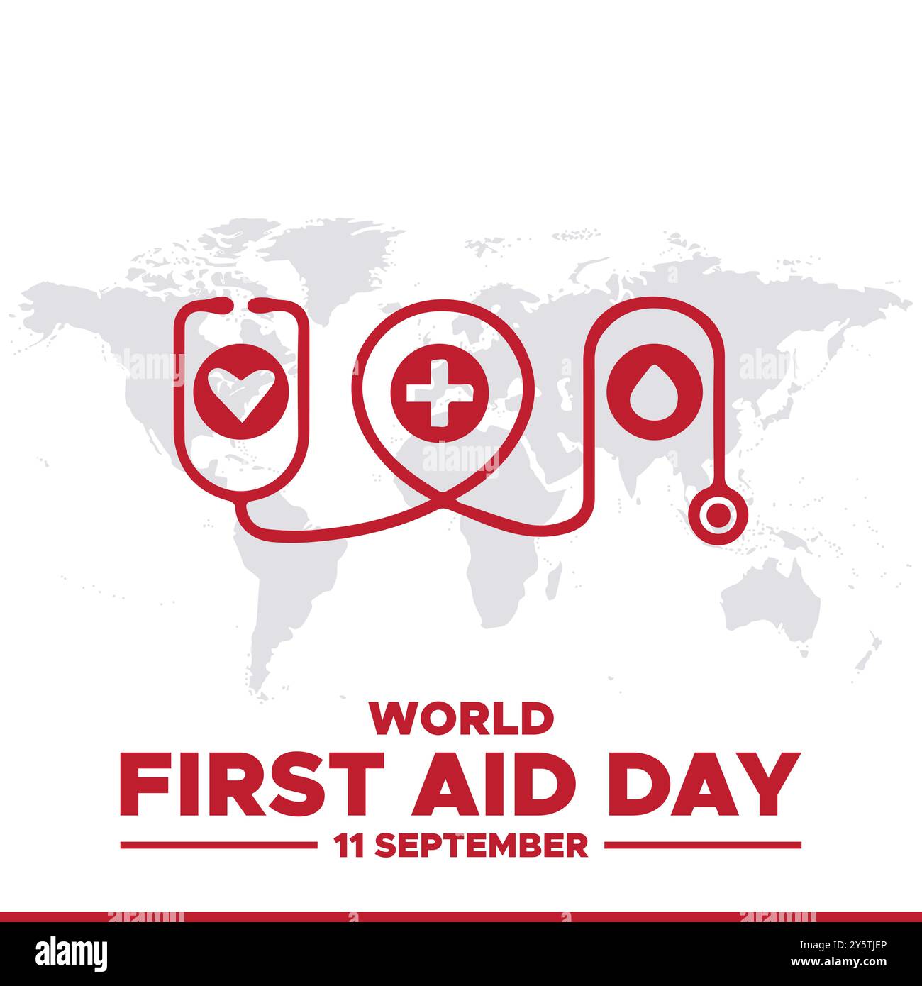 World First Aid Day,11 September, First aid social media template ...