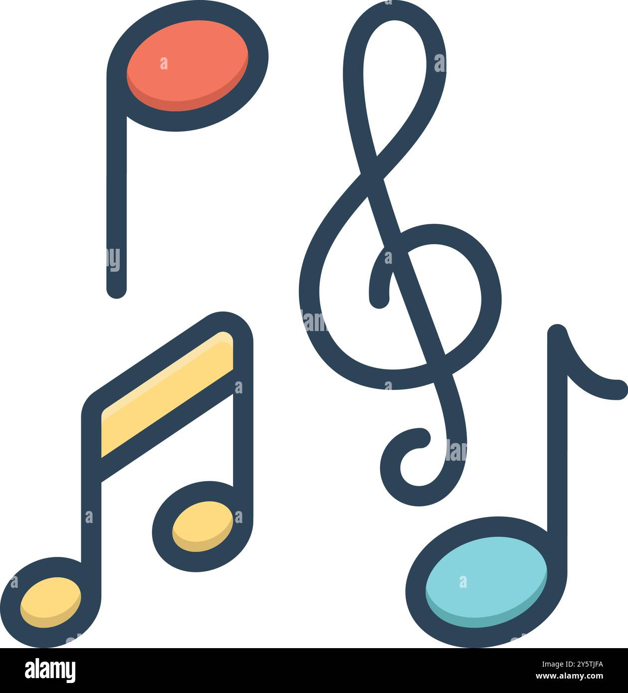 Icon for musical note, notation Stock Vector Image & Art - Alamy