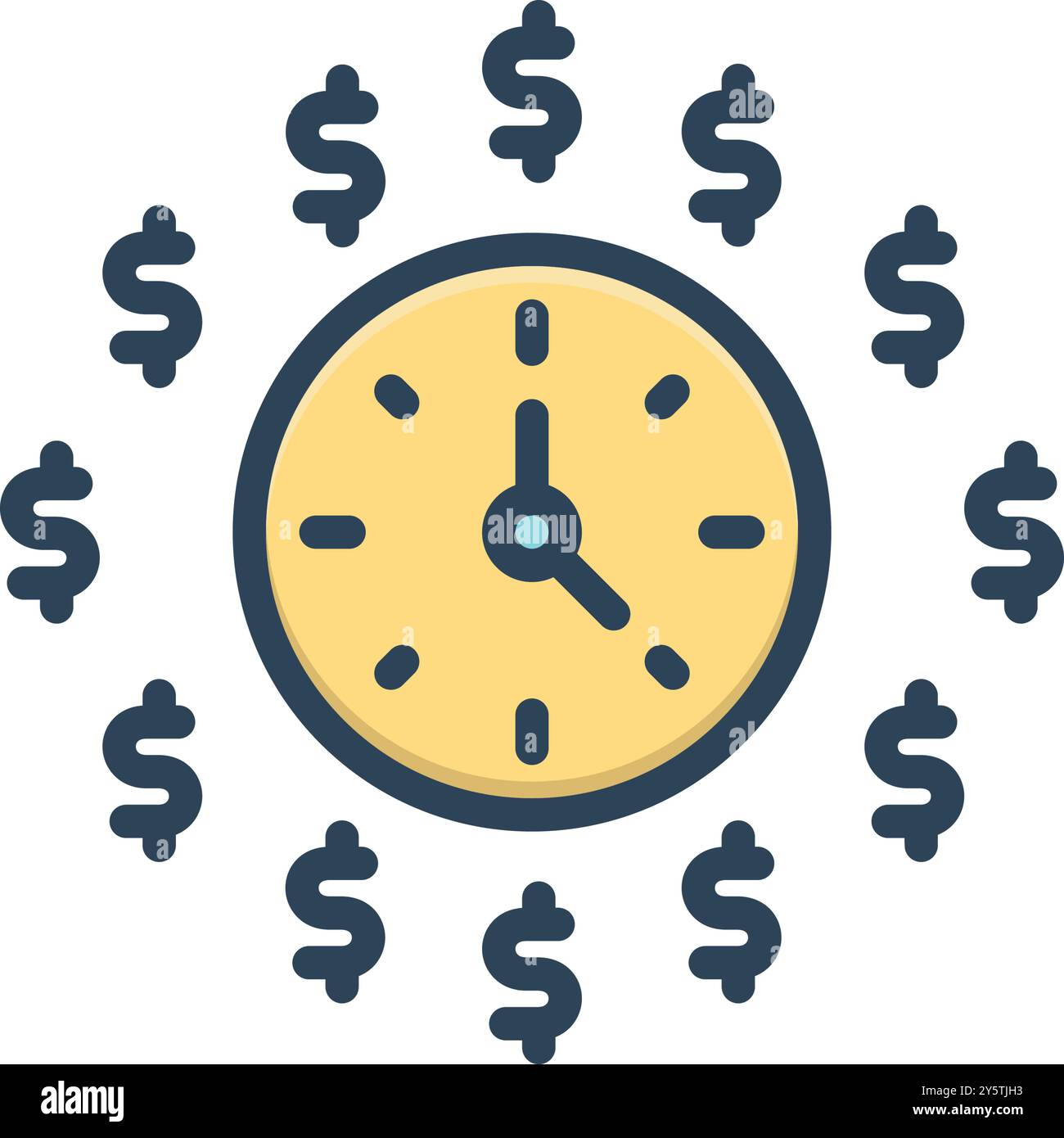 Hourly rate Stock Vector Images - Alamy
