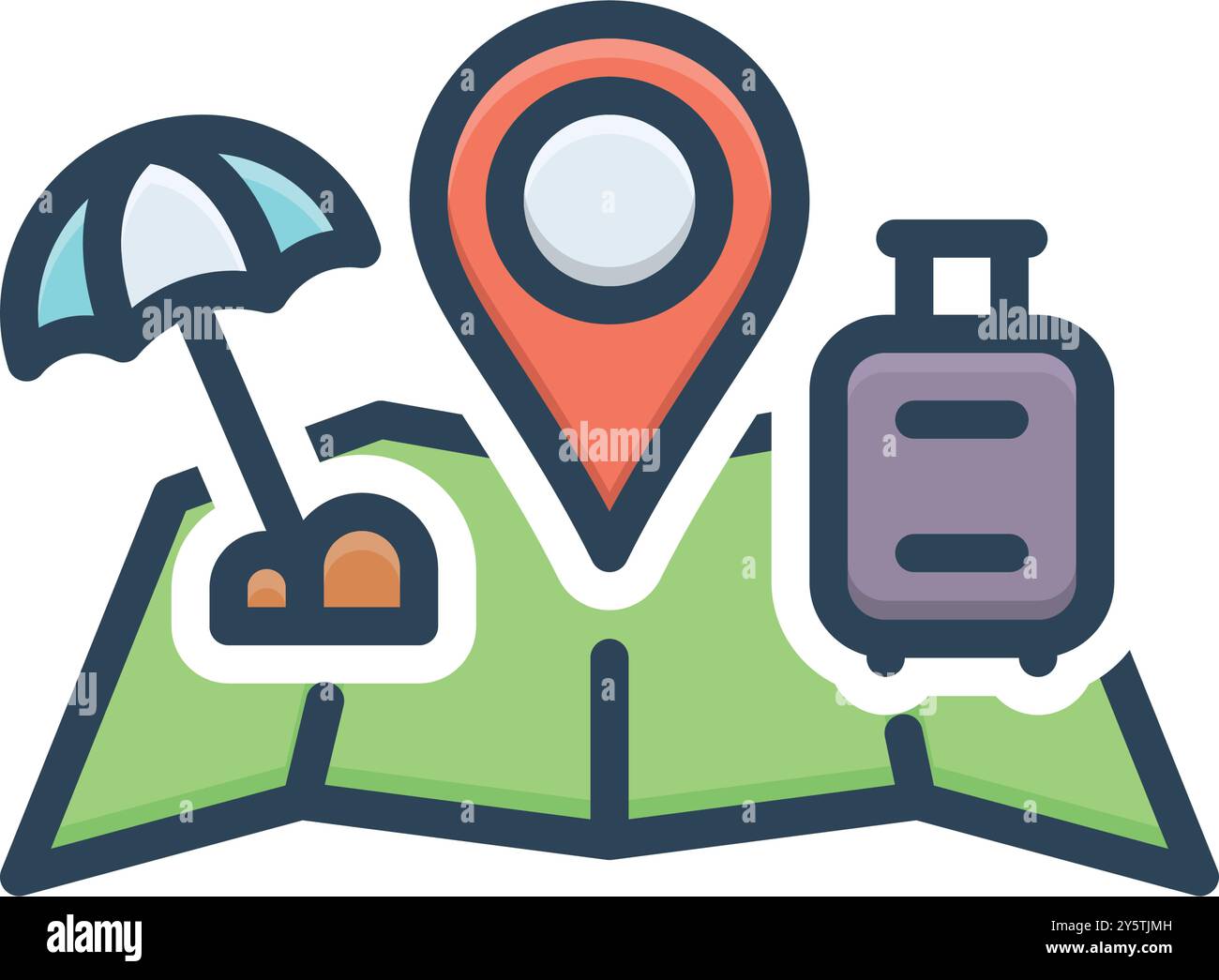 Icon for destination, map Stock Vector Image & Art - Alamy