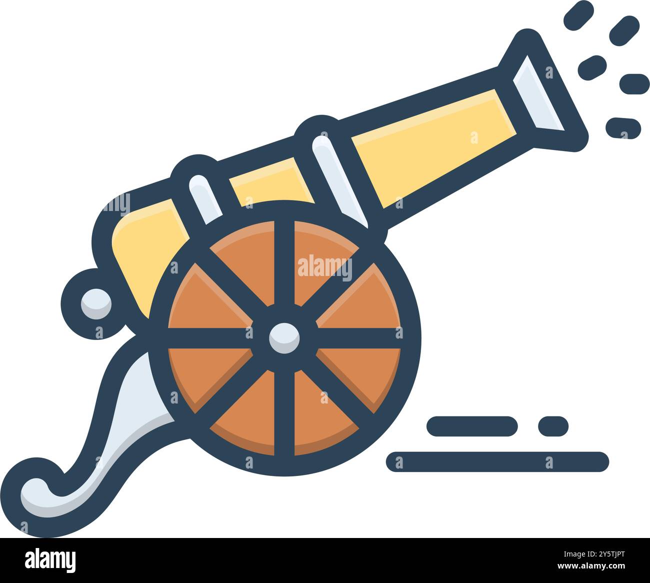 Cannon logo army artillery Cut Out Stock Images & Pictures - Alamy
