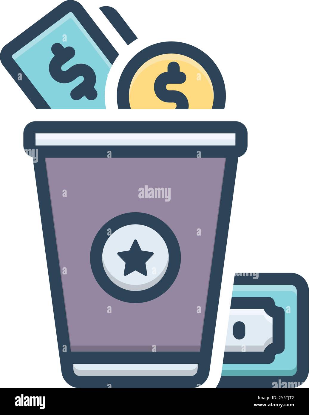 Icon for disposable, waste money Stock Vector Image & Art - Alamy