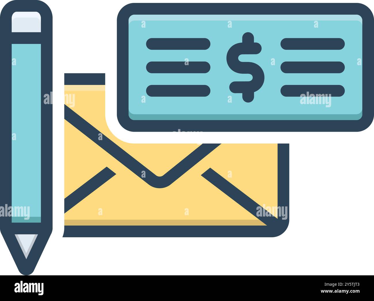 Icon for paycheck, cheque Stock Vector Image & Art - Alamy