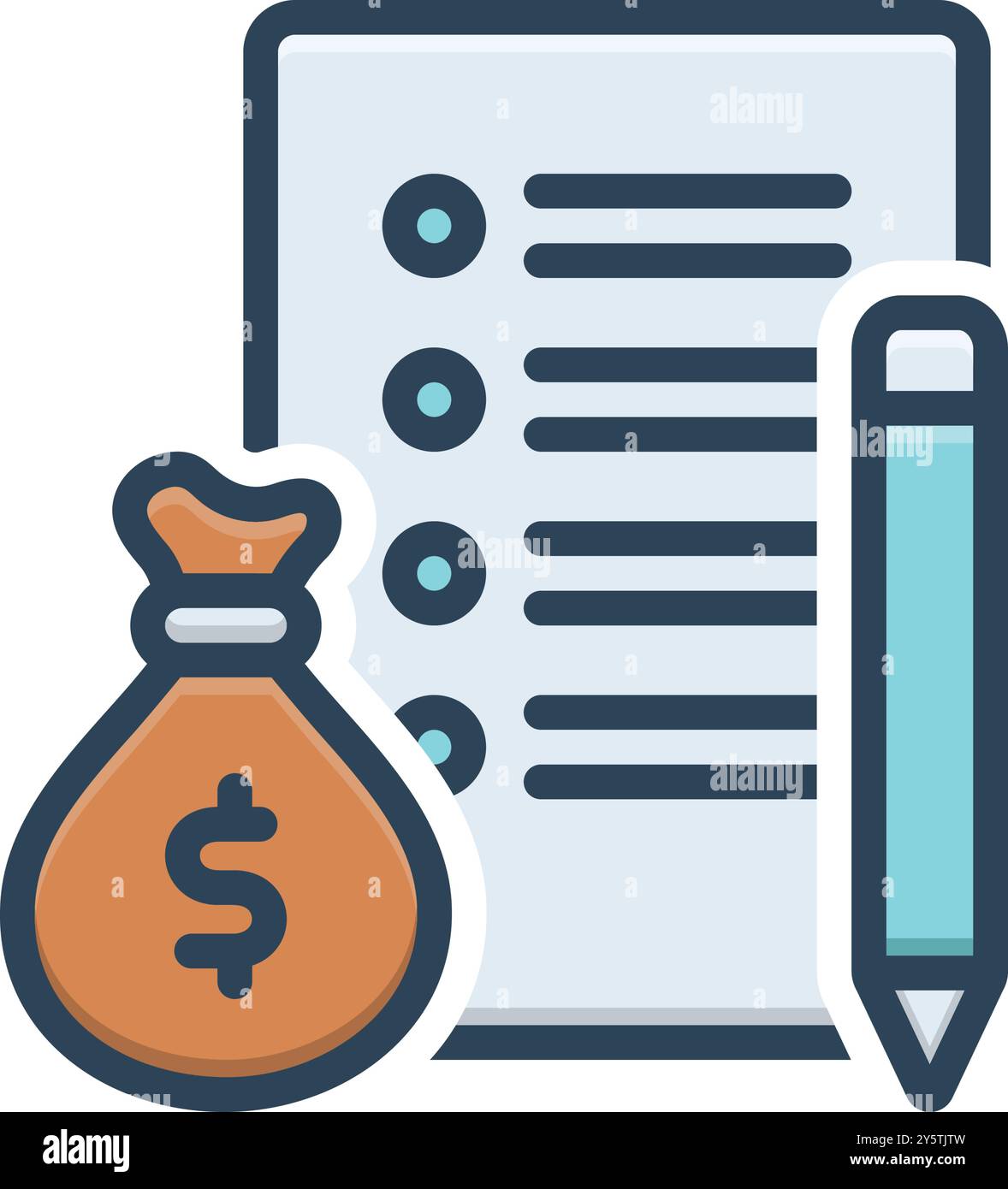 Silhouette expenses Stock Vector Images - Alamy