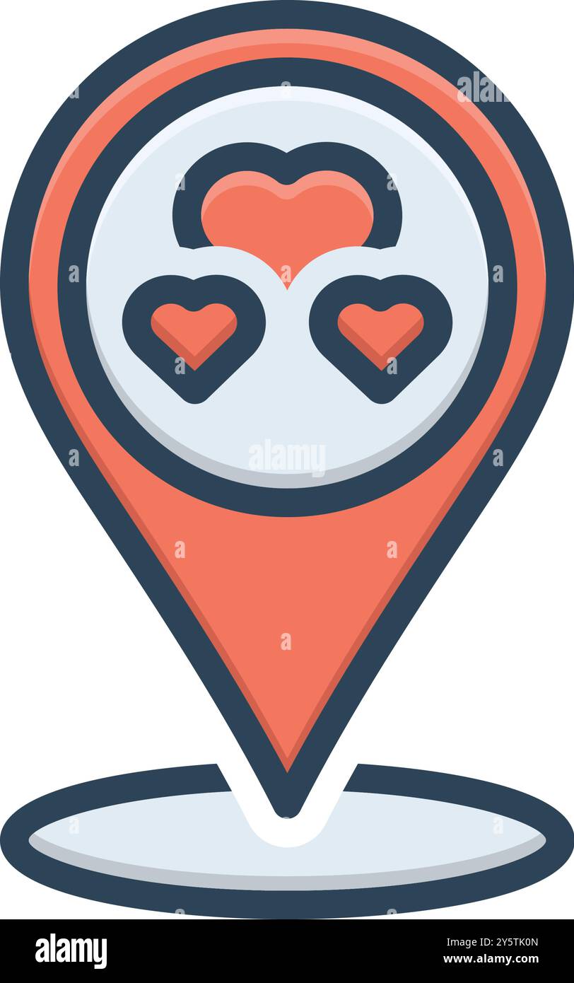 Icon pin spot Cut Out Stock Images & Pictures - Alamy