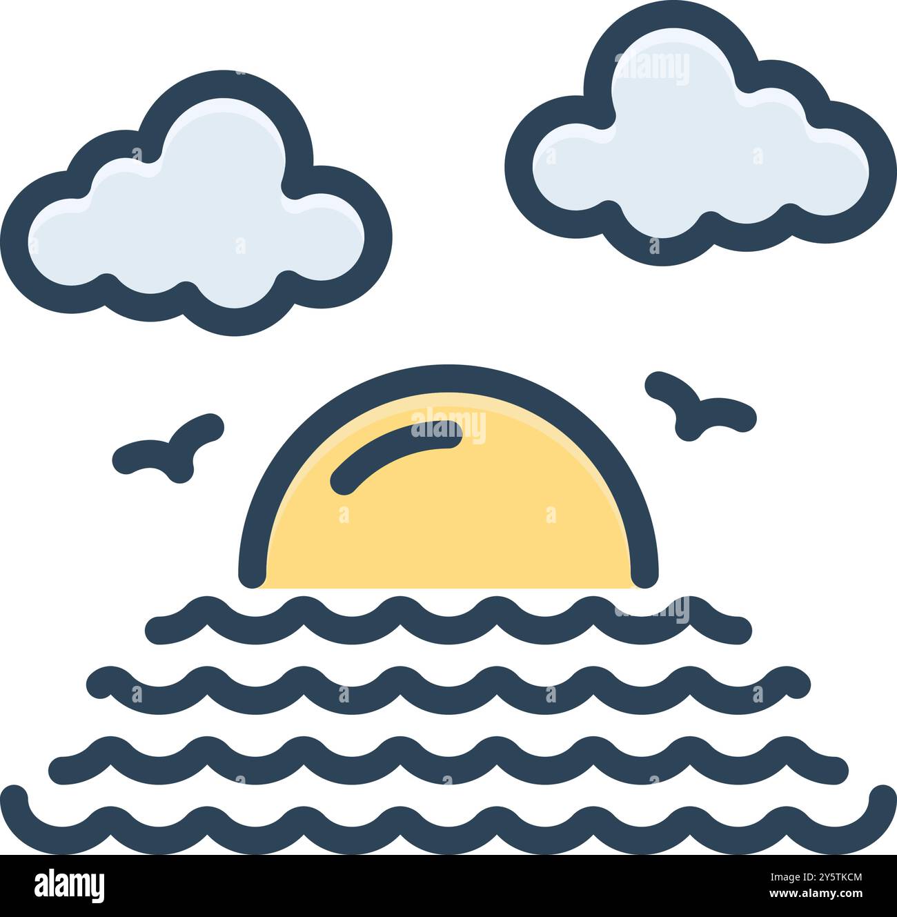 Ocean mountain Stock Vector Images - Alamy