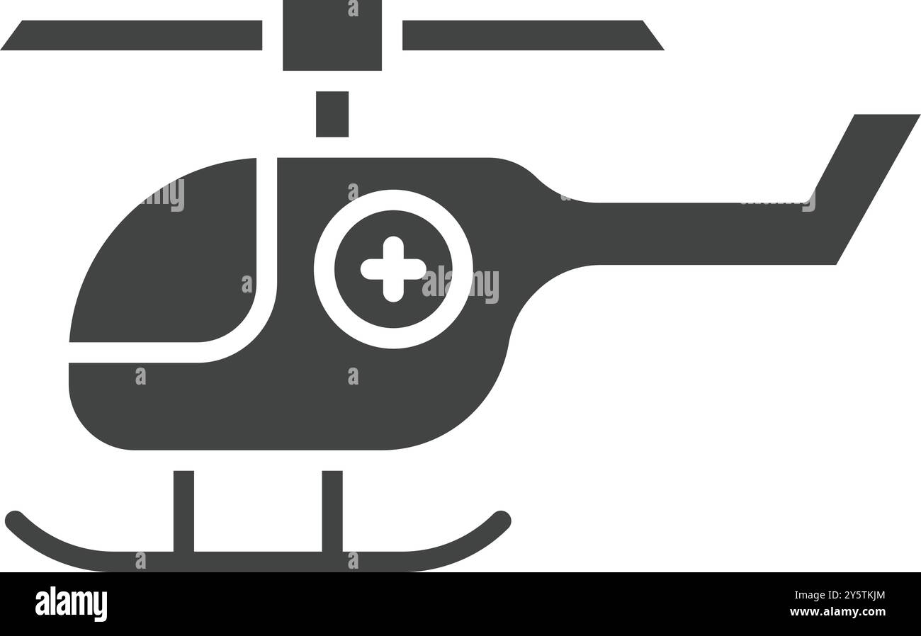 Helicopter icon vector image. Suitable for mobile application web ...