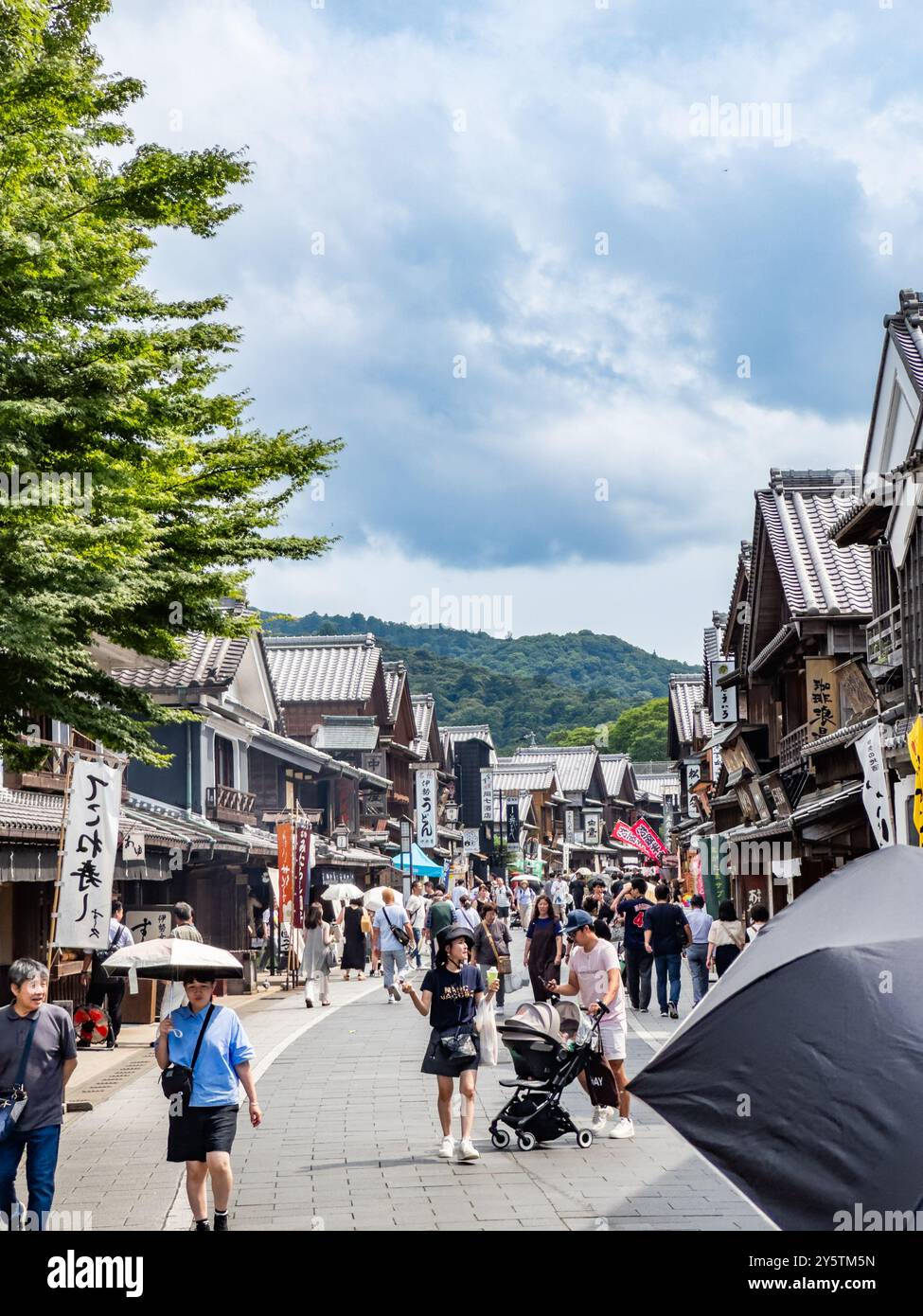 Okage Yokocho edo shopping street in Oharaimachi, Ise, Mie, Japan Stock ...