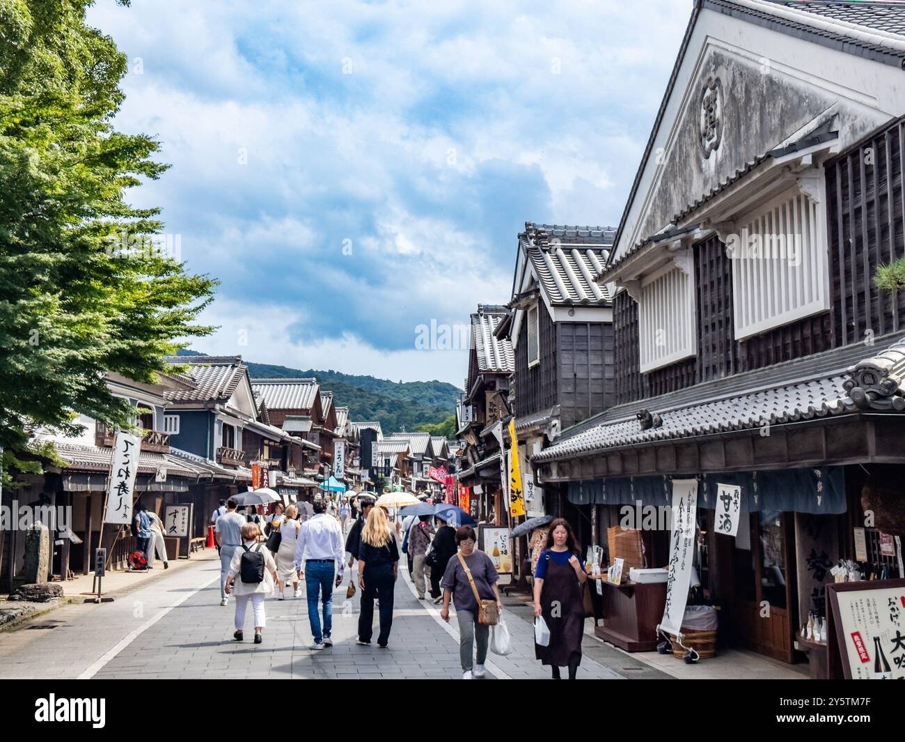 Okage Yokocho edo shopping street in Oharaimachi, Ise, Mie, Japan Stock ...