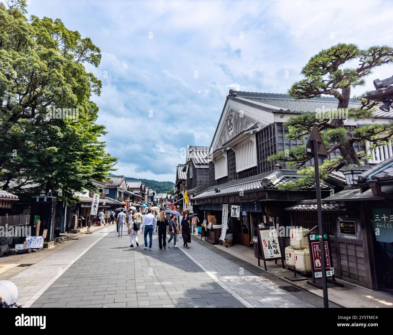 Okage Yokocho edo shopping street in Oharaimachi, Ise, Mie, Japan Stock ...