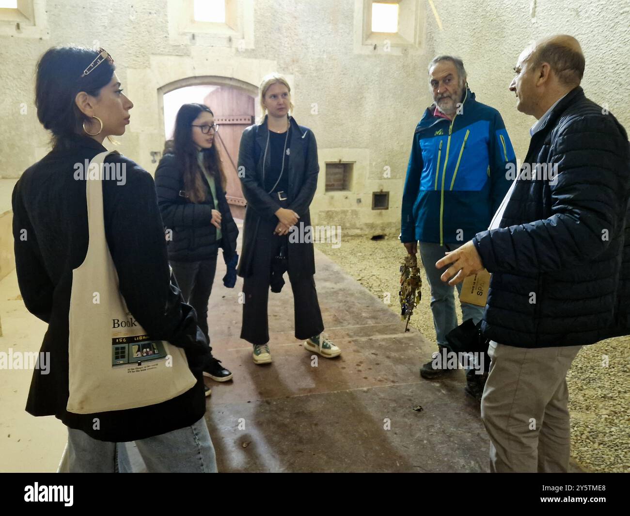 Italian Film Director Francesco Zarzana prepares filming of "Maguy ...